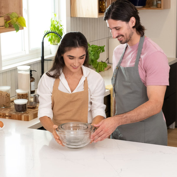 Libbey Baker's Basics 3 Piece Glass Mixing Bowl Set, Multi-Size & Reviews | Wayfair